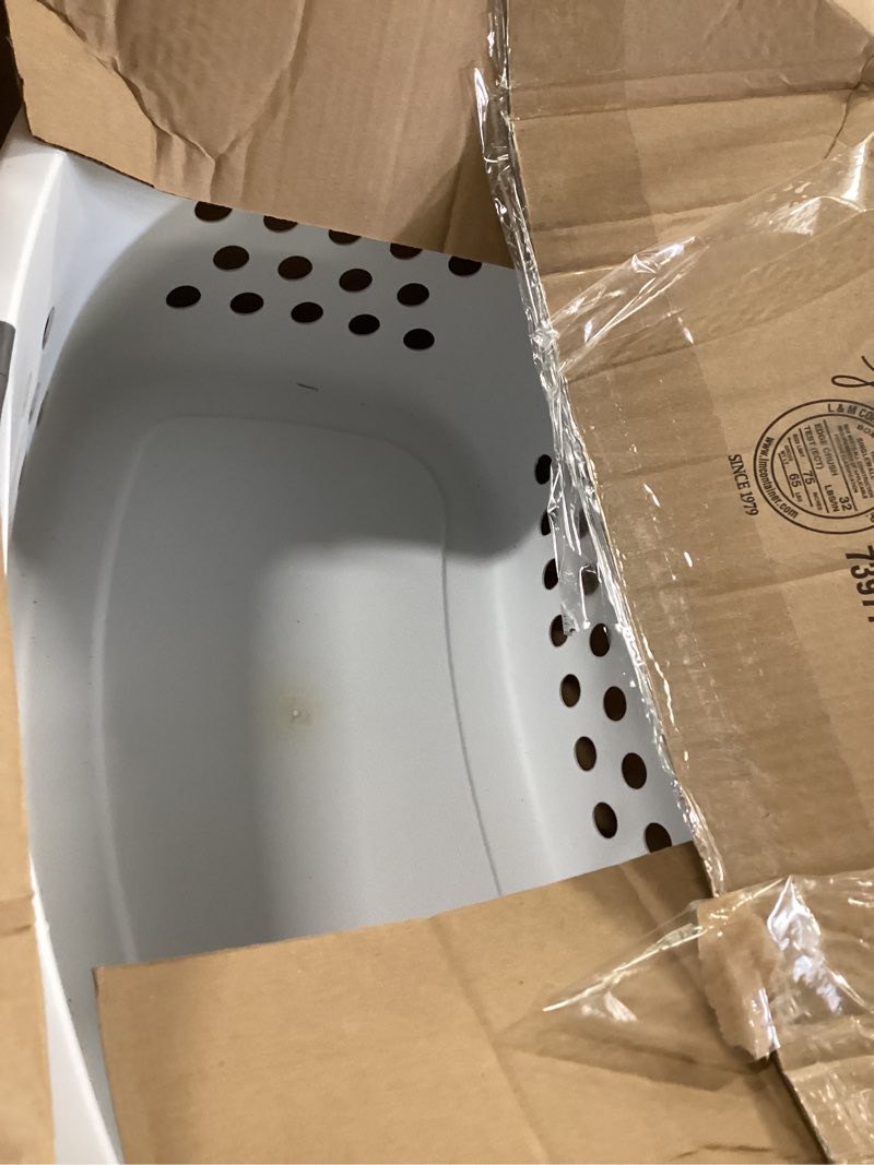 IRIS USA 50L Plastic Hip Hold Laundry Basket with Built-In Comfort ...