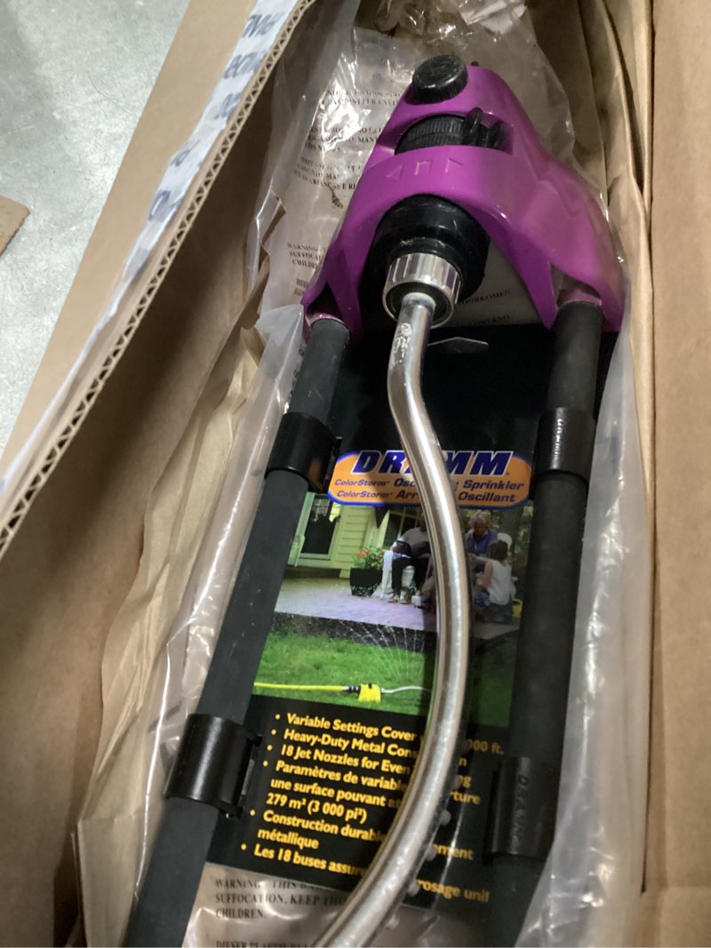 Dramm ColorStorm Premium Oscillating Lawn Sprinkler with Brass Nozzle ...