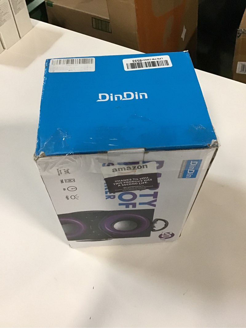 DINDIN Bluetooth Speakers, 40W(Peak) Wireless Portable Speaker with TWS ...